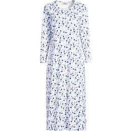 LANDS' END Wadenlanges Langarm-Nachthemd aus reiner Baumwolle f&uuml;r Damen in Plus-Gr&ouml;&szlig;e, Damen, size: plus, Elfenbein, Baumwolle, by Lands' End