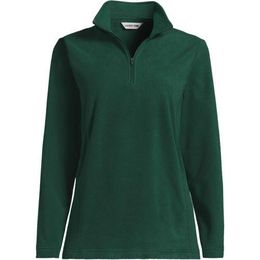 LANDS' END Anyweather Fleece-Pullover mit Rei&szlig;verschluss f&uuml;r Damen in Petite-Gr&ouml;&szlig;e, Damen, size: petite, Gr&uuml;n, Polyester, by Lands' End