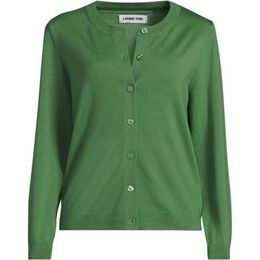 LANDS' END Merino-Cardigan f&uuml;r Damen, Damen, size: regular, Gr&uuml;n, by Lands' End