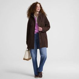 LANDS' END Squall Regenjacke in A-Linie f&uuml;r Damen in Petite-Gr&ouml;&szlig;e, Damen, size: petite, Braun, Nylon, by Lands' End