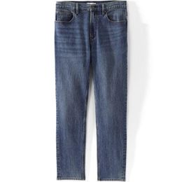 LANDS' END Stretch-Denim Jeans, Slim Fit, Herren, size: regular, Blau, Baumwoll-Mischung, by Lands' End