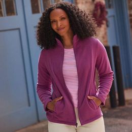 LANDS' END Anyweather Fleece-Jacke f&uuml;r Damen in Petite-Gr&ouml;&szlig;e, Damen, size: petite, Gr&uuml;n, Polyester, by Lands' End