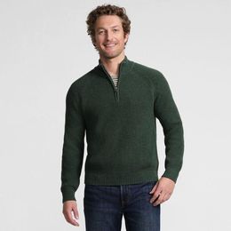 LANDS' END DRIFTER Pullover mit Rei&szlig;verschluss in Tall-Gr&ouml;&szlig;e, Herren, size: tall, Gr&uuml;n, Baumwolle, by Lands' End
