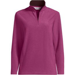 LANDS' END Anyweather Fleece-Pullover mit Rei&szlig;verschluss f&uuml;r Damen in Petite-Gr&ouml;&szlig;e, Damen, size: petite, Rot, Polyester, by Lands' End
