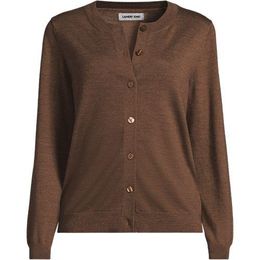 LANDS' END Merino-Cardigan f&uuml;r Damen, Damen, size: regular, Pink, by Lands' End