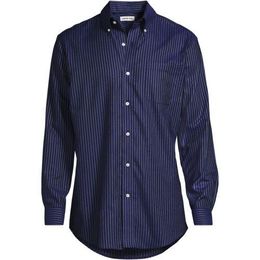 LANDS' END CLASSIC FIT. Buttondown-Kragen. Oxfordhemd, Herren, size: regular, Blau, Baumwolle, by Lands' End