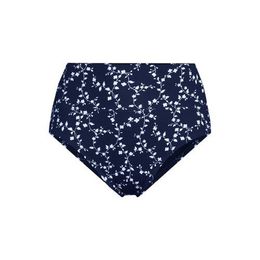 LANDS' END Bikinihose zum Umschlagen, High Waist, f&uuml;r Damen, Damen, size: regular, Blau, Nylon-Mischung, by Lands' End