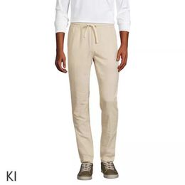 LANDS' END Schlupfbund-Chino f&uuml;r Herren, Herren, size: regular, Gr&uuml;n, Baumwolle/Leinen, by Lands' End