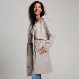 LANDS' END Verstaubarer wasserdichter Squall Regenmantel f&uuml;r Damen, Damen, size: regular, Beige, Polyester, by Lands' End