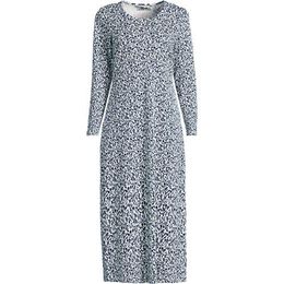 LANDS' END Wadenlanges Langarm-Nachthemd aus reiner Baumwolle f&uuml;r Damen in Plus-Gr&ouml;&szlig;e, Damen, size: plus, Elfenbein, Baumwolle, by Lands' End