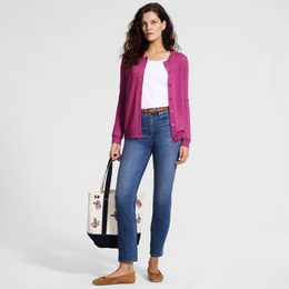LANDS' END Merino-Cardigan f&uuml;r Damen, Damen, size: regular, Pink, by Lands' End