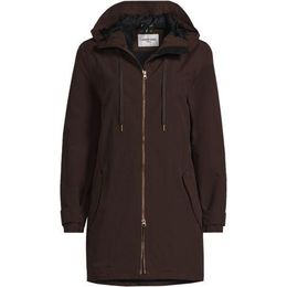 LANDS' END Squall Regenjacke in A-Linie f&uuml;r Damen in Plus-Gr&ouml;&szlig;e, Damen, size: plus, Braun, Nylon, by Lands' End
