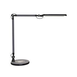 Maul Tischleuchte Maulmarino LED 2800 - 6100 K dimmbar Standfu&szlig; schwarz silber