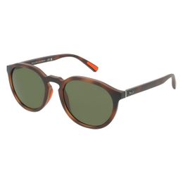 Polo Ralph Lauren 0PH4232U | Herren-Sonnenbrille | Fassung: Vollrand, Rund, Kunststoff, Havanna Dunkel | Glasfarbe: Gr&uuml;n