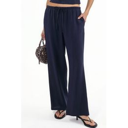 Damen weit geschnittene gewebte Hose