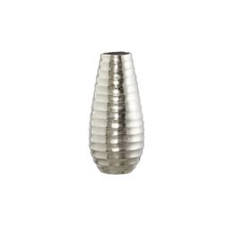 HOME STORY Vase silber Aluminium Ma&szlig;e (cm): H: 37 &Oslash;: 17 &raquo; H&ouml;ffner