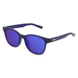 Puma PJ0087S | Kinder-Sonnenbrille | Fassung: Vollrand, Eckig, Kunststoff, Blau | Glasfarbe: Blau