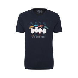 Mountain Warehouse - "Great British Weather" T-Shirt f&uuml;r Herren/Damen Unisex (Marine)