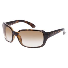 Ray-Ban RB4068 | Damen-Sonnenbrille | Fassung: Vollrand, Quadratisch, Kunststoff, Havanna Hell | Glasfarbe: Braun Verlaufend