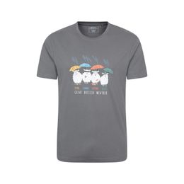 Mountain Warehouse - "Great British Weather" T-Shirt f&uuml;r Herren (Holzkohle)