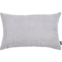 Dekokissen done., B:40cm H:1cm L:60cm, grau, Polyester, Dekokissen_Sitzkissen_Kissenh&uuml;llen, "EIRA", Weicher Webstoff