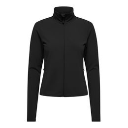 Only Play Damen Trainingsjacke "ONPMINA HN FZ LS PCK CARDIGAN NOOS"schwarz, Gr. L, unifarben, Jersey, Obermaterial: 78% Polyester, 22% Elasthan,