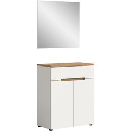 Garderoben-Set Home Affaire, B:80cm H:190cm T:37cmwei&szlig;, artisan eiche nachbildung, Holzwerkstoff, Flur, Kastenm&ouml;bel-Sets, "REHAT, TOPSELLER,