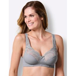w&auml;schepur W&Auml;SCHEPUR Damen B&uuml;gelloser BH, Gr. 90steingrau, 84% Polyamid, 16% Elasthan, BHs