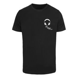 MisterTee Herren T-Shirt "MisterTee Melodic Tee"schwarz, Gr. XS, bedruckt, 100% Baumwolle, Shirts