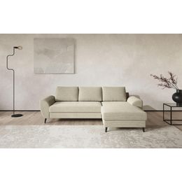 Ecksofa COTTA, B:255cm H:83cm T:154cmnata, 96% POLYESTER (PES) 4% POLYAMID(PA), Wohnzimmer, Sofas, "Terra L-Form, B: 255cm, Top Sitzkomfort durch