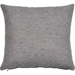 Dekokissen done., B:50cm H:1cm L:50cmanthrazit, Polyester, Dekokissen_Sitzkissen_Kissenh&uuml;llen, "JUNA", Weicher Chenille-Stoff