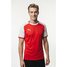 Puma Herren Fu&szlig;balltrikot "TEAMLIGA26 MATCHDAY JERSEY", rot, Gr. XL, unifarben, Interlock, Obermaterial: 100% Polyester, Trikots, mit