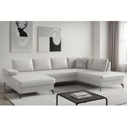 Sit & More Wohnlandschaft SIT & MORE, B:300cm H:83cm T:202cmreinwei&szlig;, Sofas, "Morris Jubi, Breite 300 cm", mit Armteilfunktion, optional mit Schlaffunktion