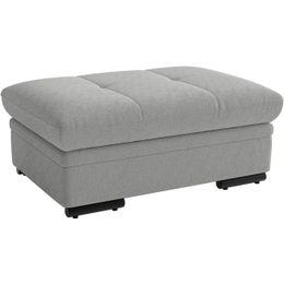 Sit & More Polsterhocker SIT & MORE, B:102cm H:43cm T:68cmsilber, 100% Polyester, Hocker, "Viola, B: 102 cm", mit praktischen Stauraum