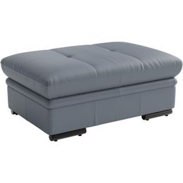 Sit & More Polsterhocker SIT & MORE, B:102cm H:43cm T:68cm, grau, Hocker, "Viola, Leder, B: 102 cm", mit praktischen Stauraum