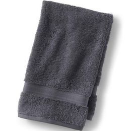 LANDS' END Supima Handtuch, Herren, size: regular, Grau, Baumwolle, by Lands' End