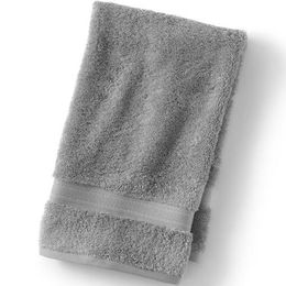 LANDS' END Supima Handtuch, Herren, size: regular, Grau, Baumwolle, by Lands' End