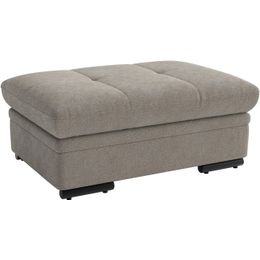 Sit & More Polsterhocker SIT & MORE, B:102cm H:43cm T:68cmstone, 100% Polyester, Hocker, "Viola, B: 102 cm", mit praktischen Stauraum