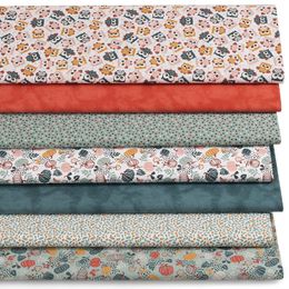 buttinette Patchwork- und Quiltpaket "Eulen", mint-color