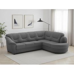 Sit & More Ecksofa SIT & MORE, B:267cm H:90cm T:206cmdunkelgrau, Wohnzimmer, Sofas, "Savona", mit Federkern, optional mit Schlaffunktion