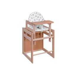 My Baby Lou Kombihochstuhl, Natur, Holz, Buche, Hartholz, EN 14988, Essbrett abnehmbar, Schrittgurt, 3-Punkt-Gurt, Tablett, Babym&ouml;bel, Hochst&uuml;hle & Zubeh&ouml;r, Hochst&uuml;hle