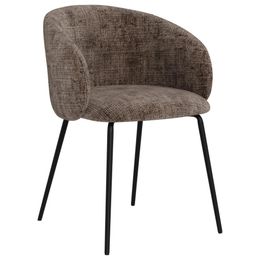 P & B Armlehnstuhl, Hellbraun, Metall, Textil, Rundrohr, 55x79x55 cm, Esszimmer, St&uuml;hle, Esszimmerst&uuml;hle, Armlehnenst&uuml;hle