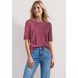 Street One Damen T-Shirt, pink, Gr. 34, unifarben, Web, 50% Baumwolle, 50% Modal, Shirts, Jersey
