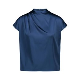 Zero Damen Satinbluse "Damen mit Kragen"sargasso sea, Gr. 34, Satin, Obermaterial: 4% Elasthan, 96% Polyester, Blusen