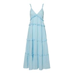 Y.A.S Damen Tr&auml;gerkleid "YASANINA SL ANKLE DRESS S. NOOS"summer song, Gr. 38, unifarben, Web, Obermaterial: 100% Baumwolle, Kleider, Sommerkleid mit