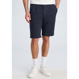 LINDBERGH Herren Bermudas "Bermudas Relaxed Loose Fit"navy mix, Gr. M, Obermaterial: 75% Polyester, 22% Viskose, 3% Elasthan, Hosen