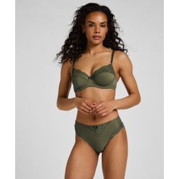 Hunkem&ouml;ller HUNKEM&Ouml;LLER Damen Slip "Sophie high knickers", Gr. Sgr&uuml;n, 53% Polyester, 37% Polyamid, 10% Elasthan, Unterhosen
