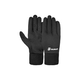 Reusch Damen Trainingshandschuhe "Glove"schwarz, wei&szlig;, Gr. 7, 94% Polyester, 6% Elasthan, Handschuhe, mit griffigen Silikonelement an der Innenhand