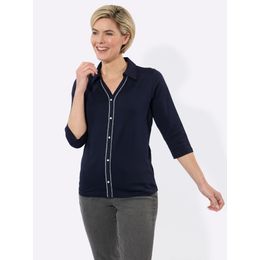 Classic Basics Damen Poloshirt "Poloshirt"marine, Gr. 38, unifarben, 100% Baumwolle, Shirts