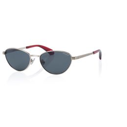 Superdry Damen Sonnenbrille "Modell 995059"silber, metallic, Sonnenbrillen, Form Feminin, Logoschriftzug auf B&uuml;gel, Metallfassung